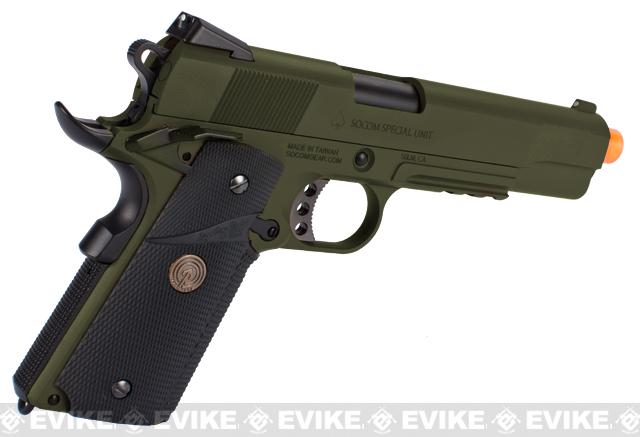 Socom Gear WE Full Metal 1911 Special Unit Airsoft Gas Blowback Pistol ...