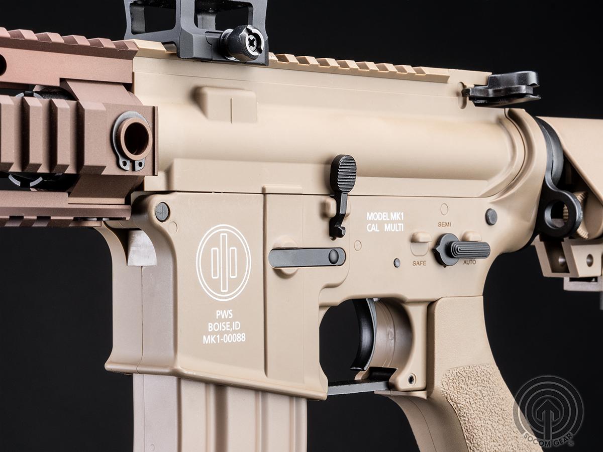 SOCOM Gear PWS Licensed M4 MK1 Airsoft AEG Rifle by G&G (Color: Tan ...