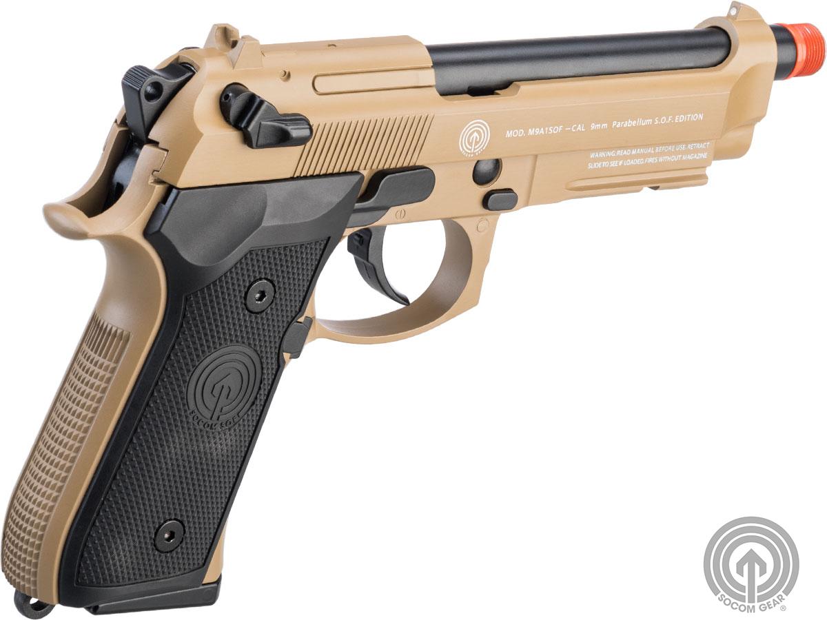 Socom Gear WE Full Metal M9A1 SOF (Color: Desert / Gemtech Trinity ...