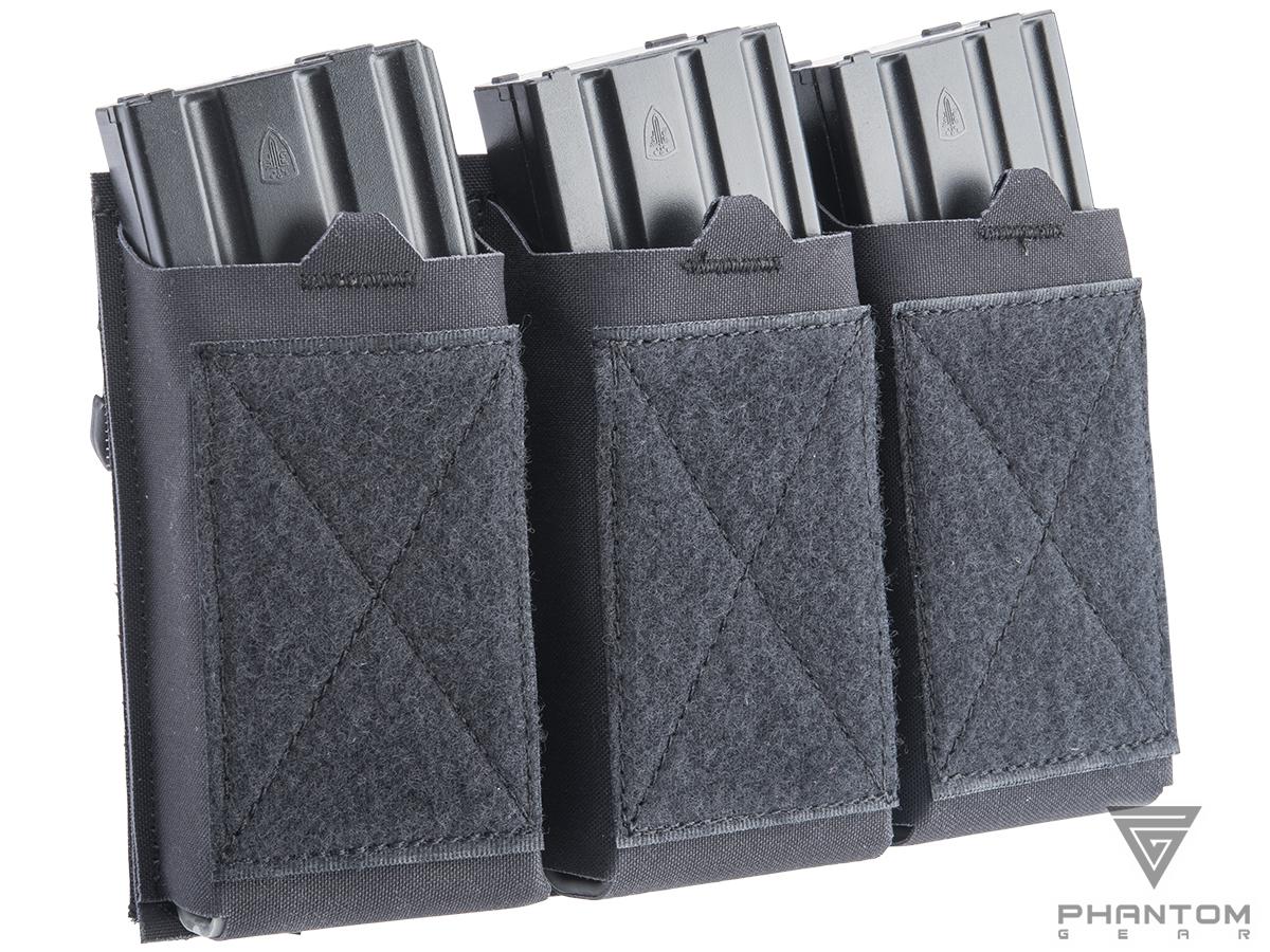 Phantom Gear Front Flap Triple Magazine "Morale" Pouch (Color: Black ...