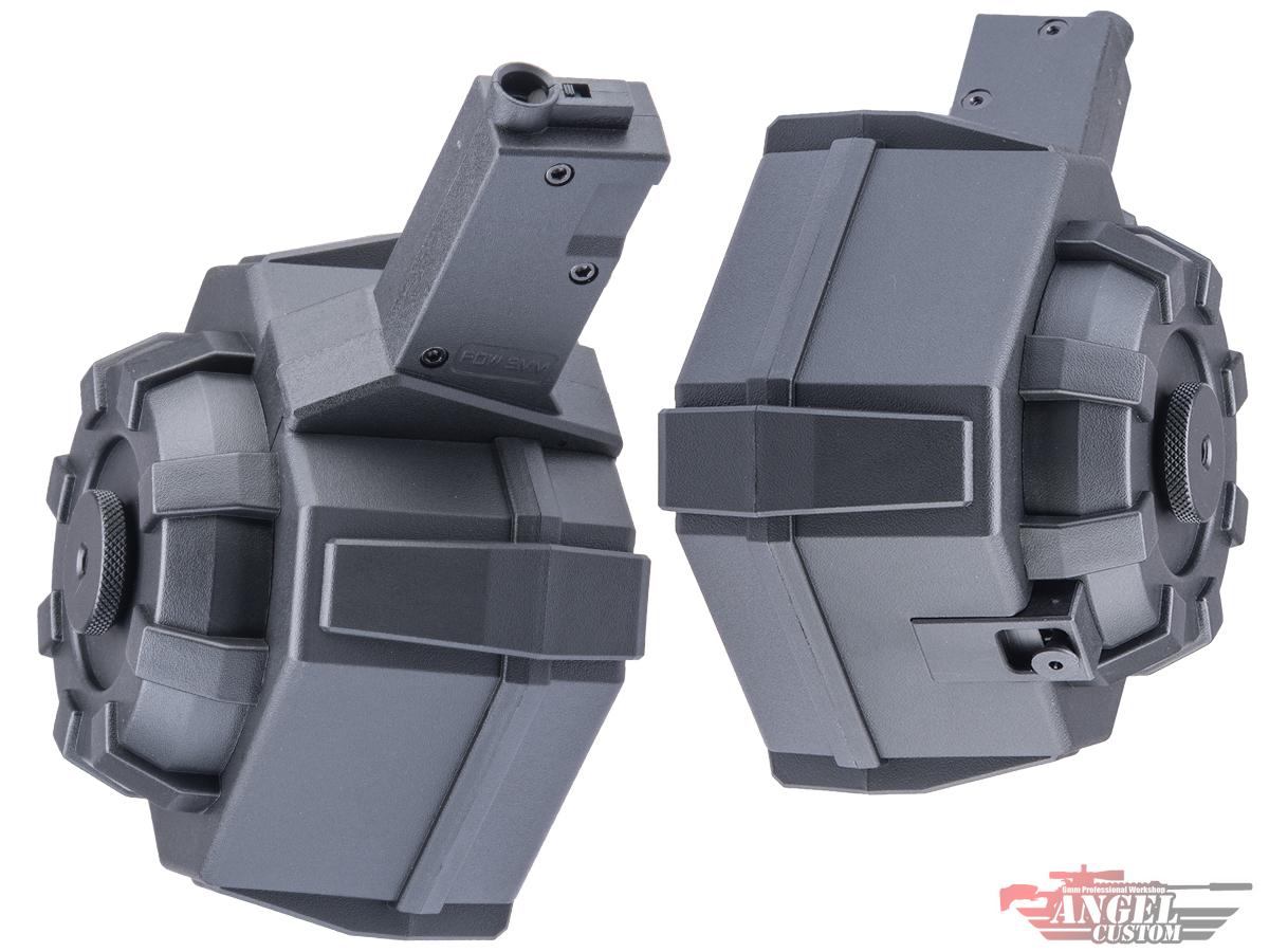 Angel Custom 2000 Round "BLOK" Firestorm Airsoft AEG Drum Flashmag ...