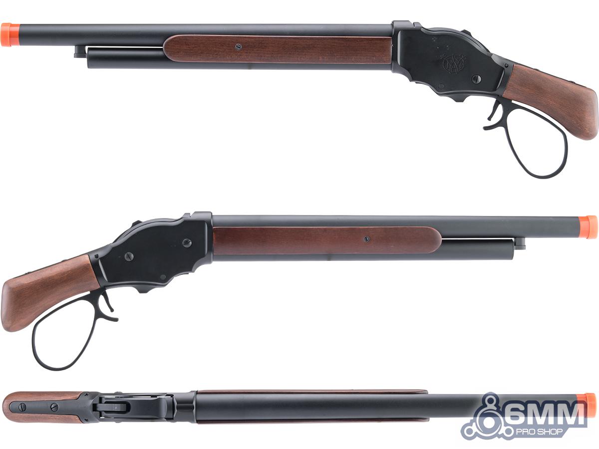 6mmproshop x Golden Eagle M1887 Lever Action Gas Airsoft Shotgun (Color: Black / Standard / Wild ...