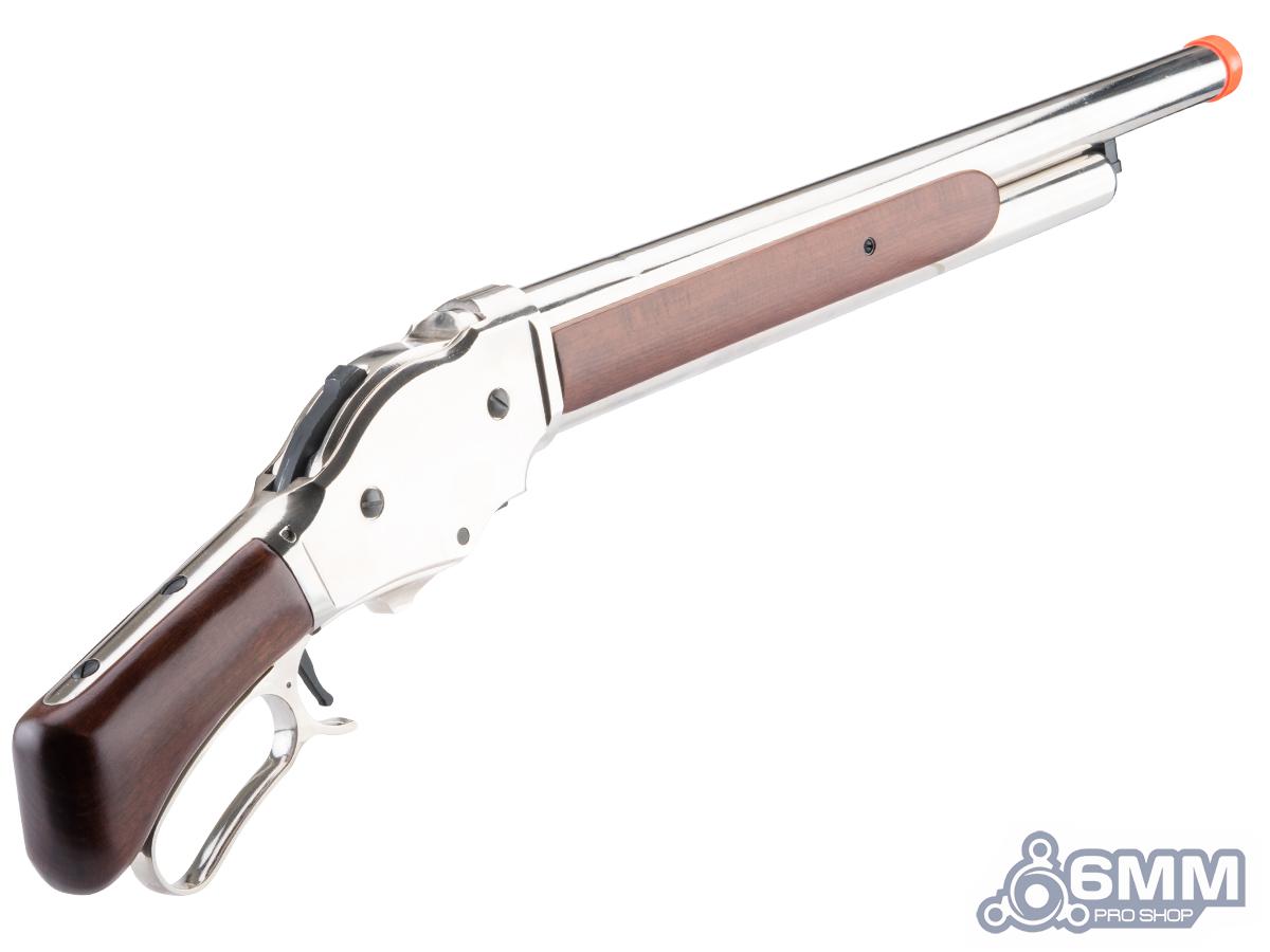 6mmproshop x Golden Eagle M1887 Lever Action Gas Airsoft Shotgun (Color: Silver / Standard ...