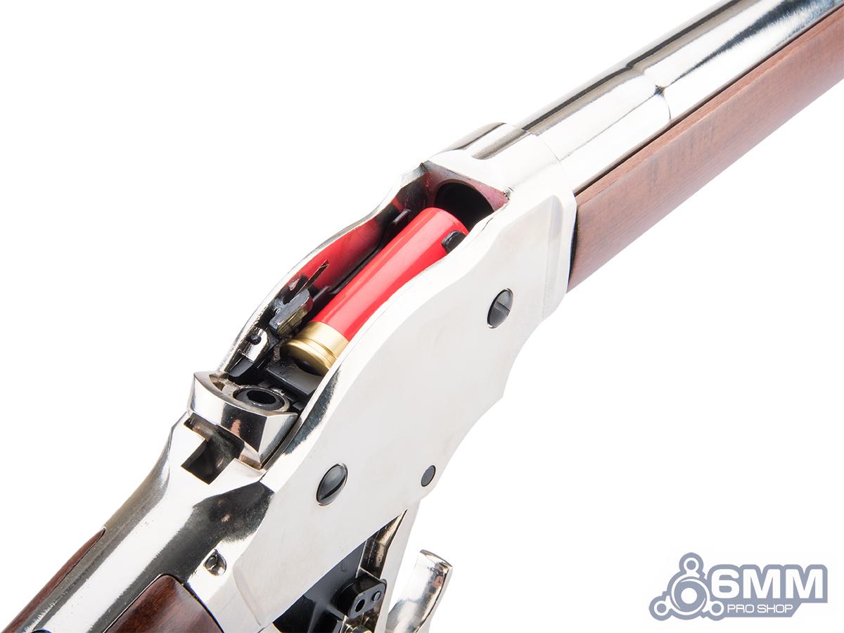 6mmproshop x Golden Eagle M1887 Lever Action Gas Airsoft Shotgun (Color: Silver / Standard ...