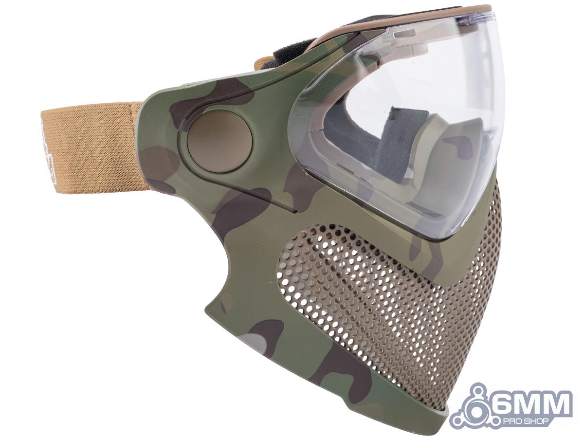 6mmProShop "Pilot" Face Mask w/ Steel Mesh Lower Face Protection (Color ...
