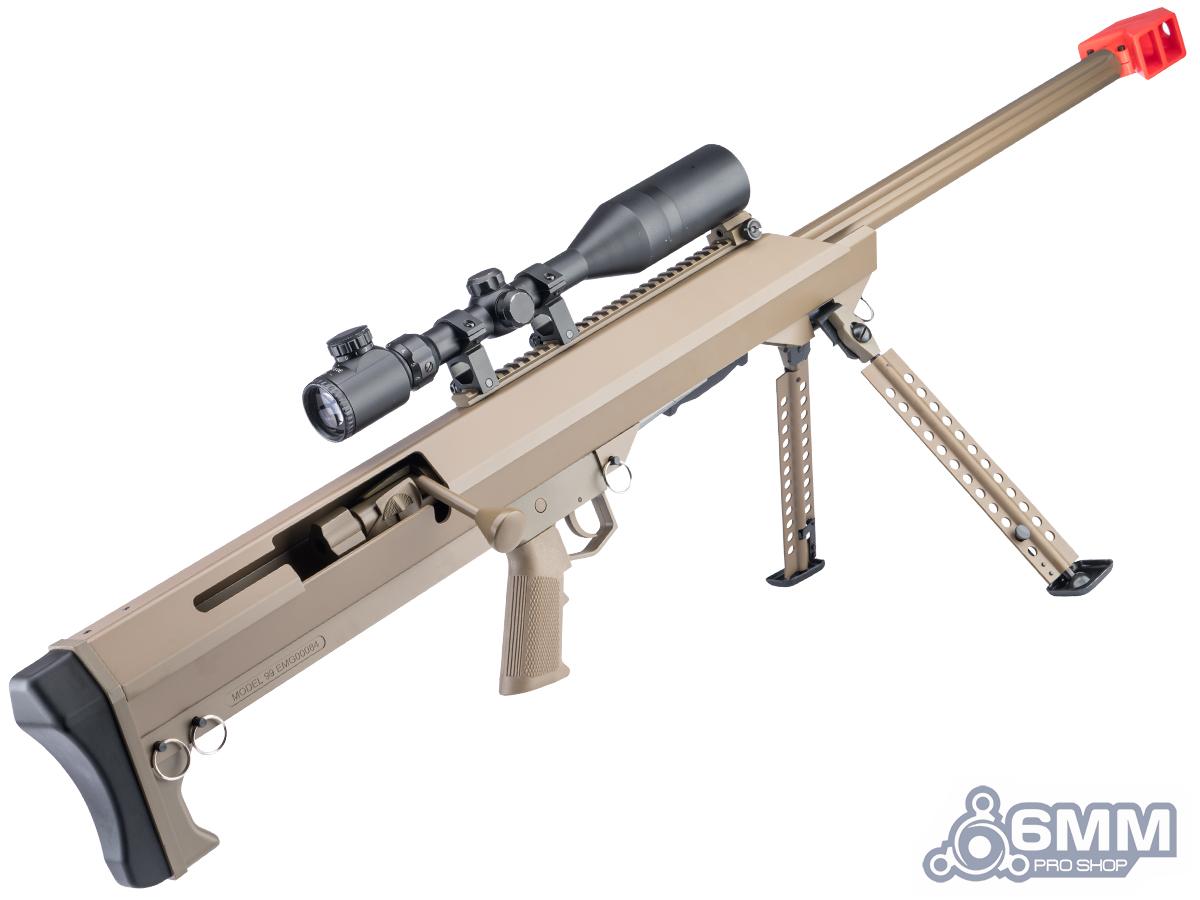 6mmProShop Barrett Licensed M99 Bolt Action Airsoft Long Range Sniper ...