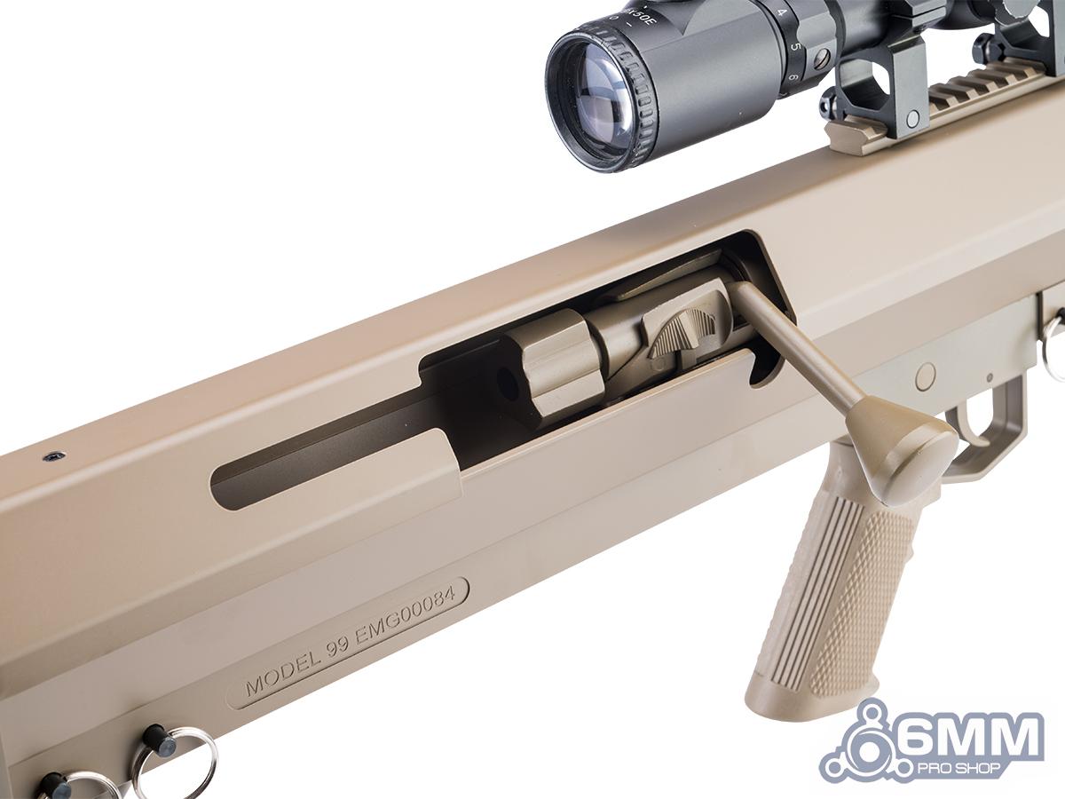 6mmProShop Barrett Licensed M99 Bolt Action Airsoft Long Range Sniper ...