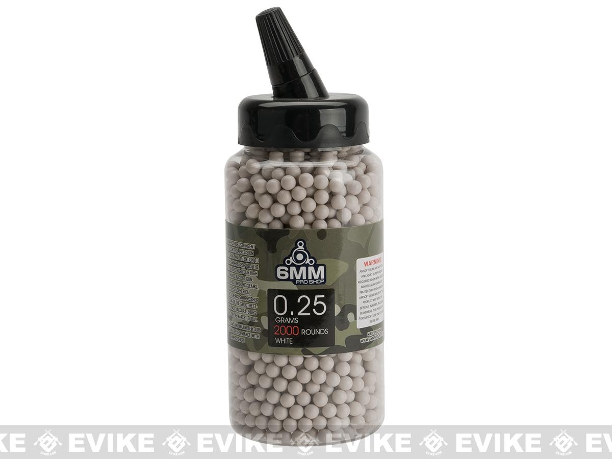 6mmProShop Pro-Series Bottled 6mm Premium High Grade Precision Airsoft BBs (Weight: .25g ...