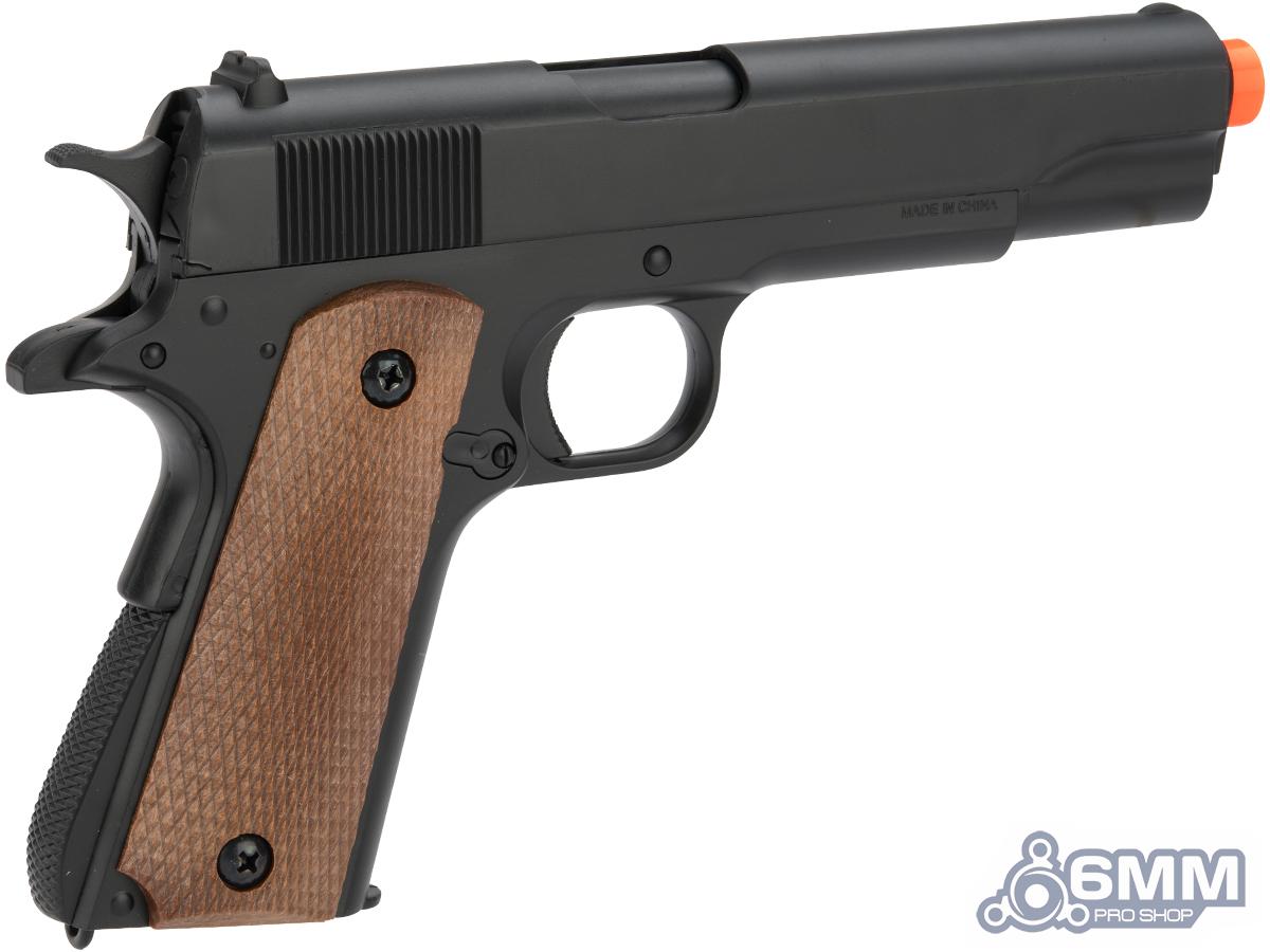 6mmProShop Tactical 1911 Full Size High Power Airsoft Spring Pistol ...