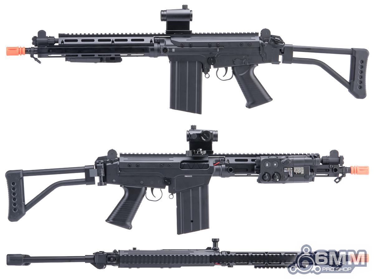 6mmProShop FAL Carbine Airsoft AEG w/ M-LOK Handguard (Version: Carbine ...