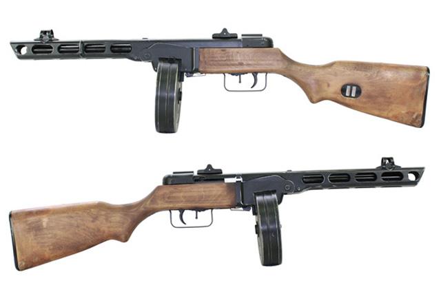 PPSH-41 WWII Electric Blowback Airsoft AEG Submachine Gun w/ Drum Mag ...