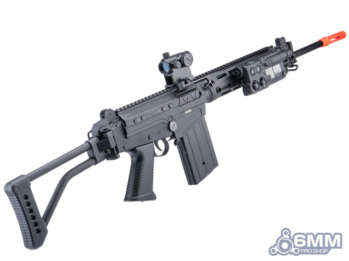 6mmProShop FAL Carbine Airsoft AEG w/ M-LOK Handguard (Version: Rifle ...