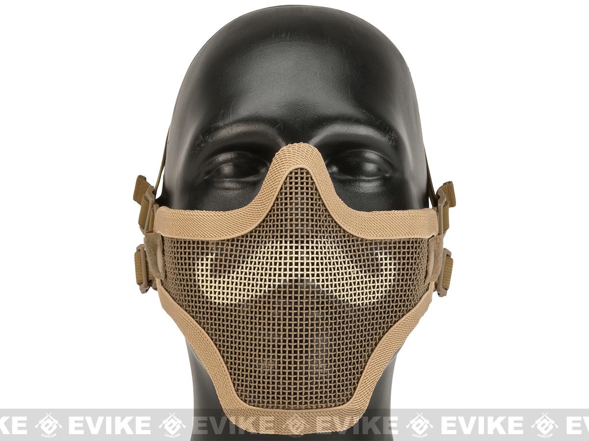 6mmProShop Iron Face Carbon Steel Mesh "Moustache" Lower Half Mask ...