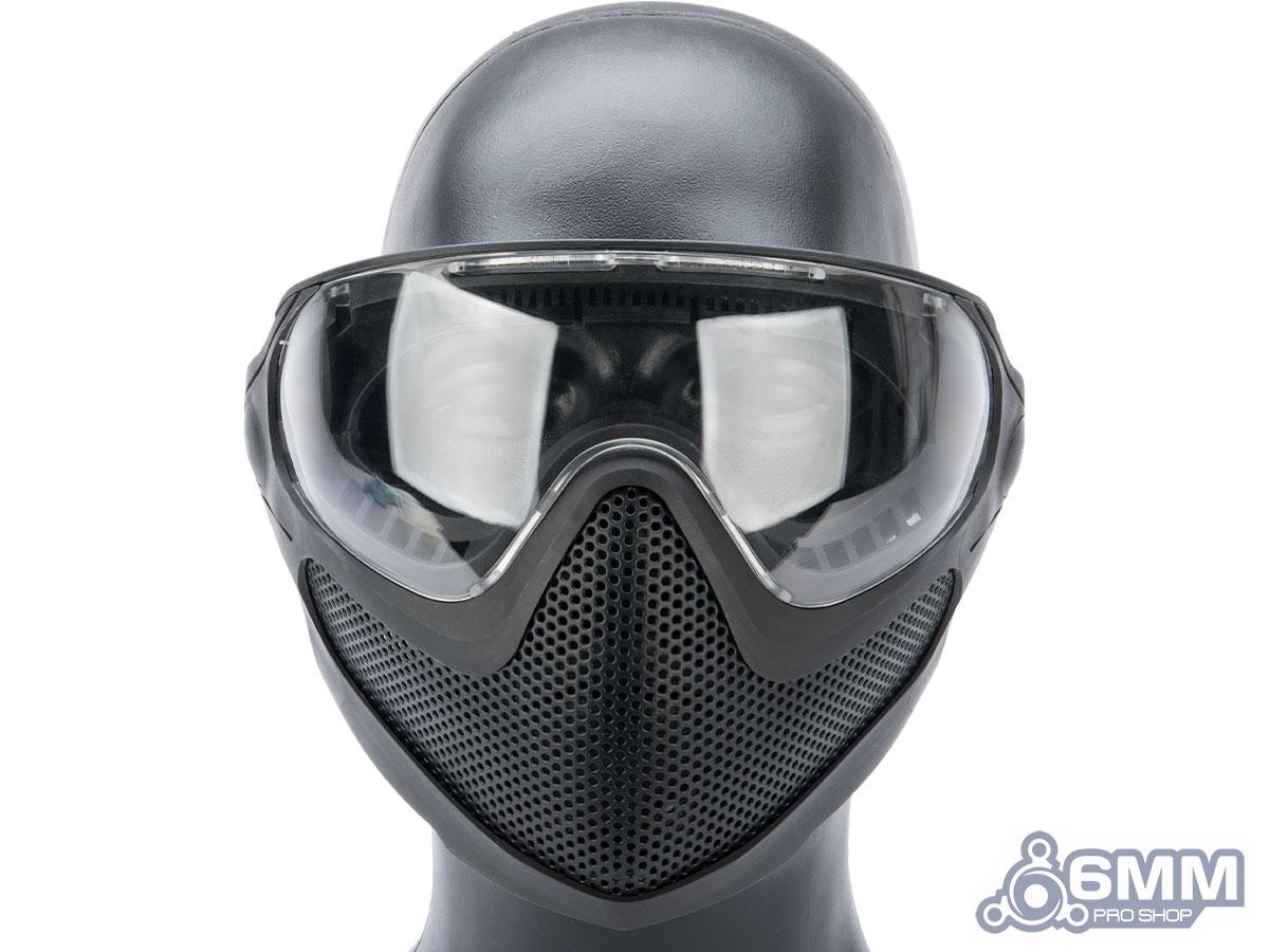 6mmProShop "Pilot" Face Mask w/ Steel Mesh Lower Face Protection (Color ...