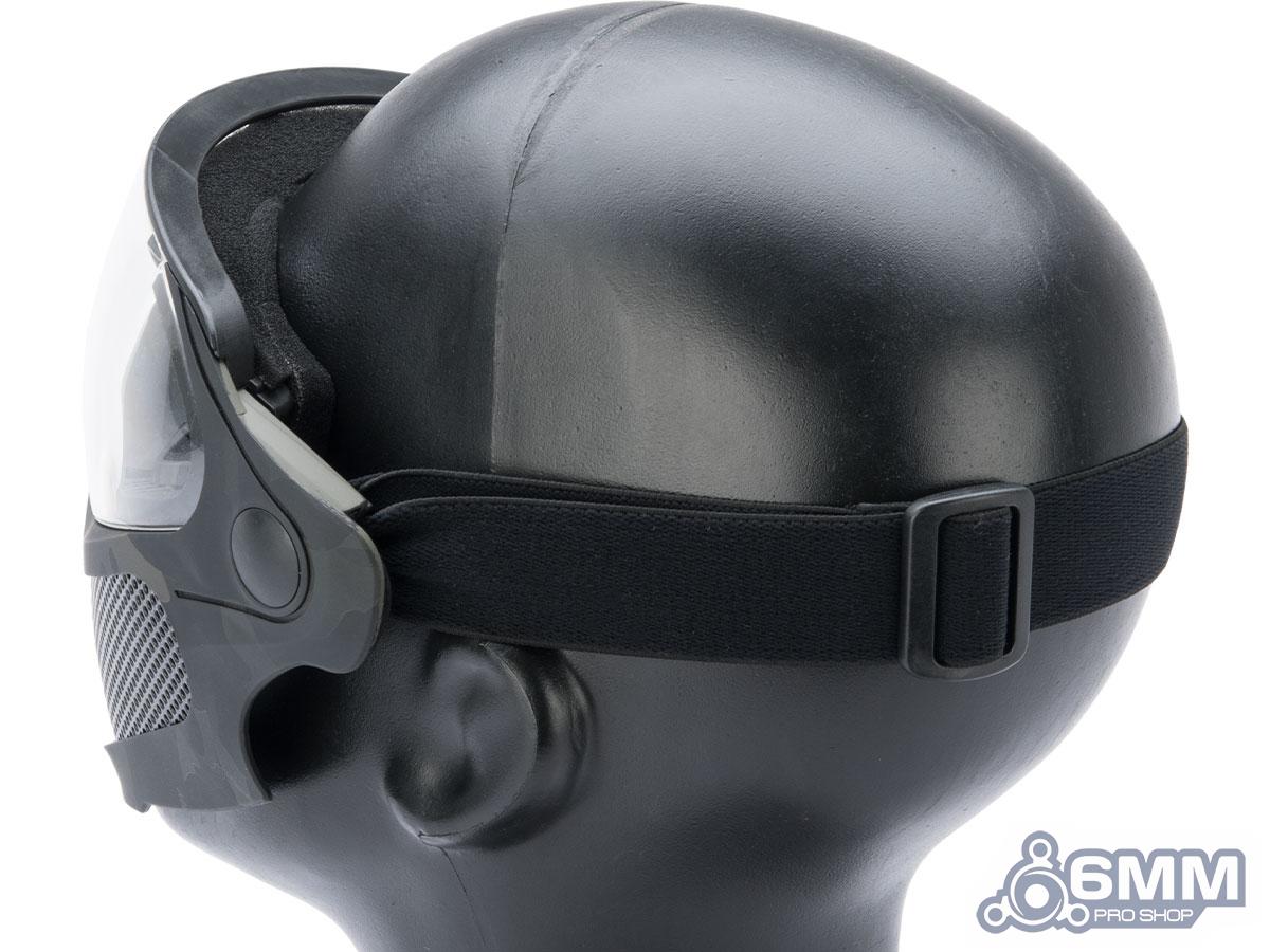 6mmProShop "Pilot" Face Mask w/ Steel Mesh Lower Face Protection (Color ...