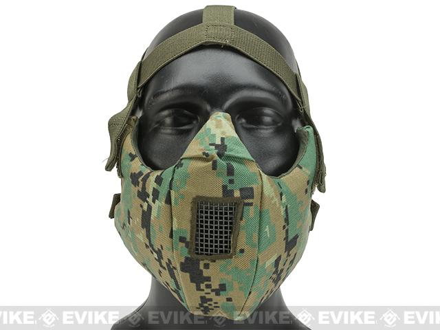 6mmProShop V5 Breathable Padded Dual Layered Nylon Half Face Mask w ...