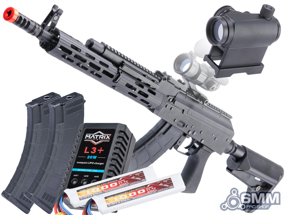 6mmProShop AK Spetsnaz Op. Airsoft AEG Rifle w/ Steel Receiver & M-LOK ...