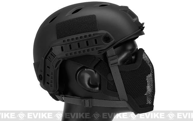6mmProShop Bump Type Tactical Airsoft Helmet w/ Gen.1 Strike Mask (Type ...