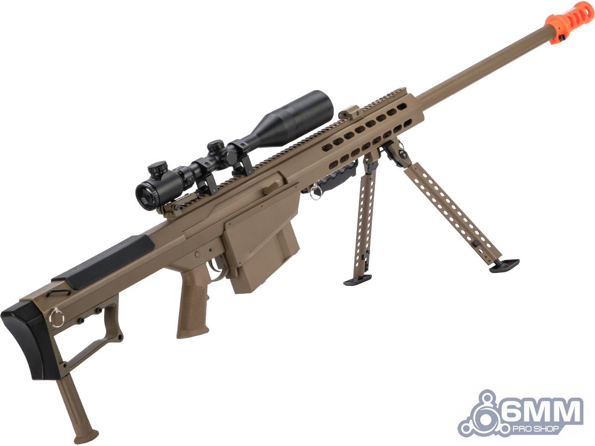 6mmProShop Barrett Licensed M107A1 Bolt Action Powered Airsoft Sniper ...