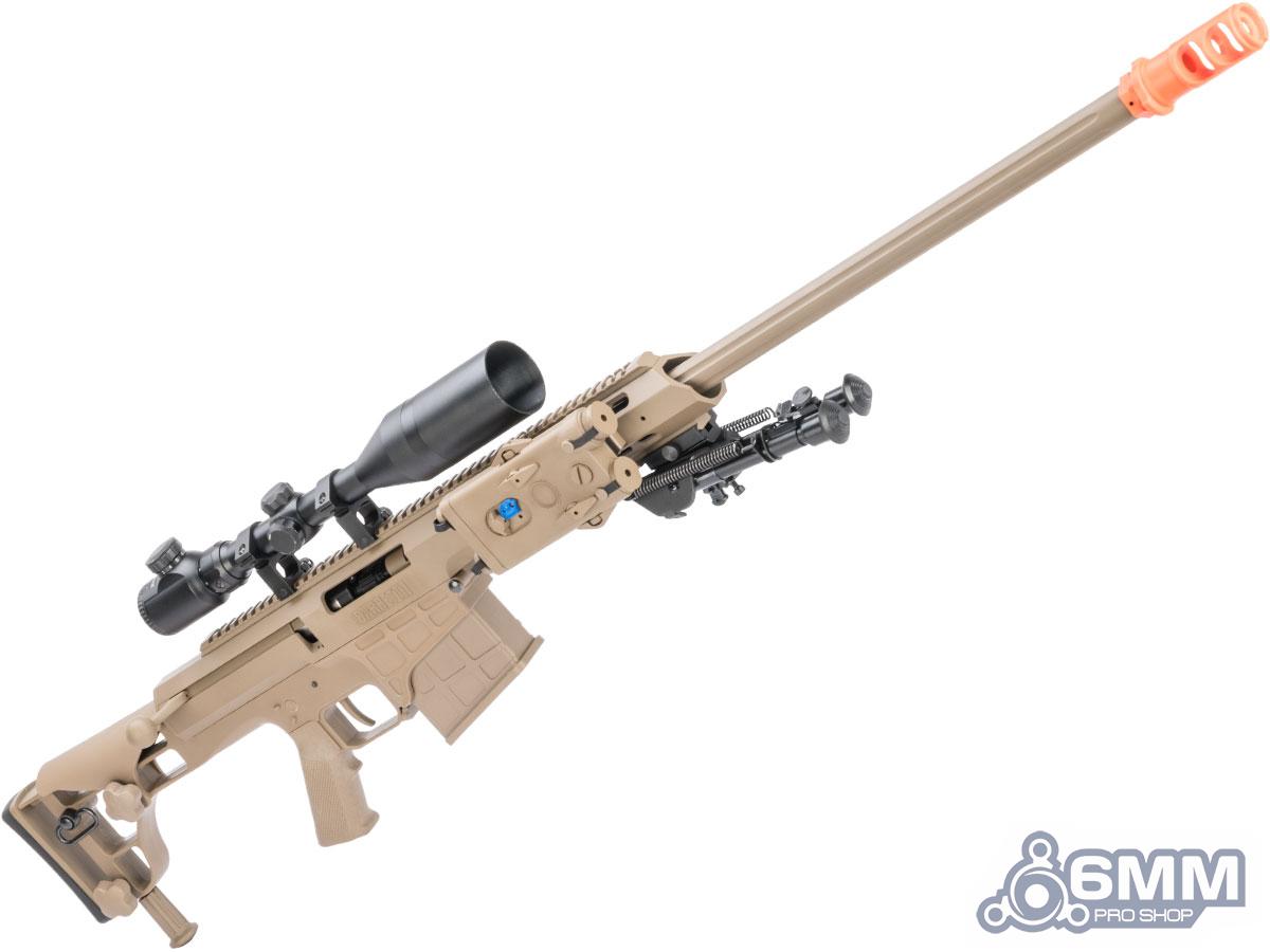 Barrett Licensed M98B MRAD w/ Folding Stock Airsoft AEG Sniper Rifle by ...