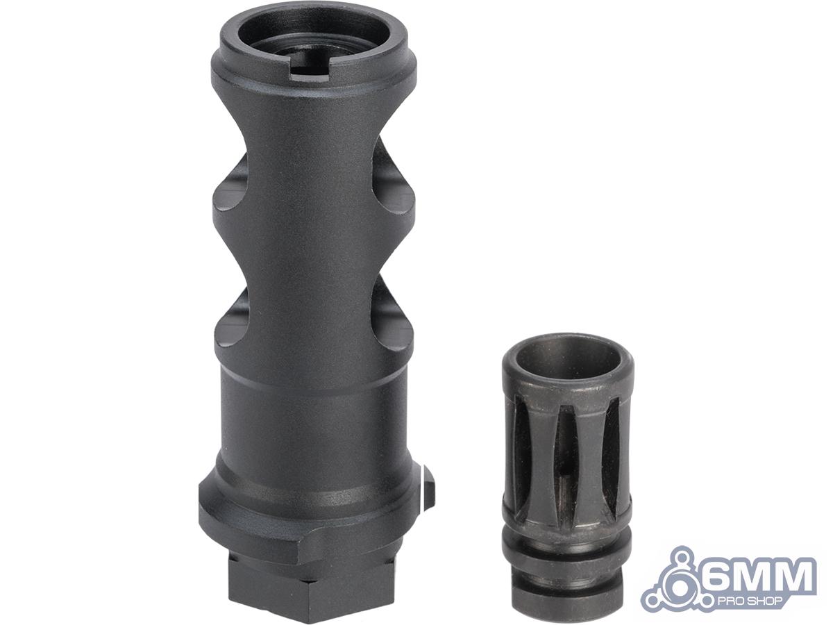 6mmProShop CNC Aluminum Large Caliber Muzzle Brake for Barrett M98 Sniper Rifles (Color: Black ...