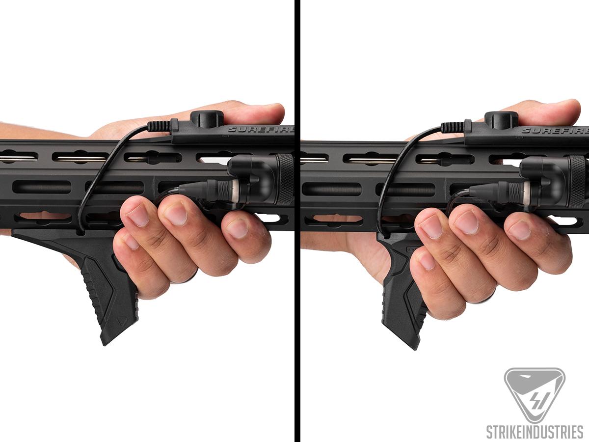 Strike Industries LINK Angled HandStop with Cable Management System (Color: Black), Accessories ...