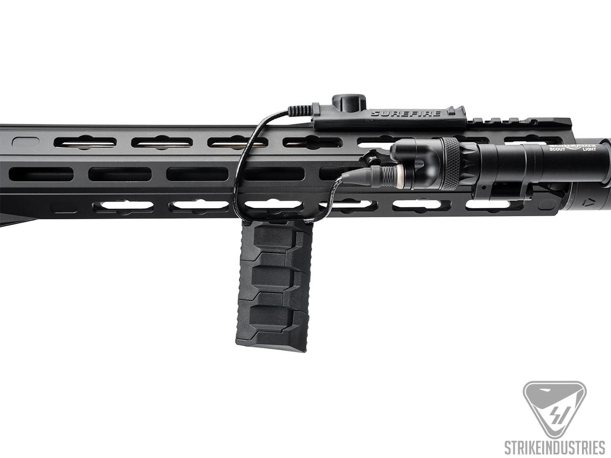 Strike Industries Stacked Angled Grip with Cable Management System for M-LOK (Color: Black ...
