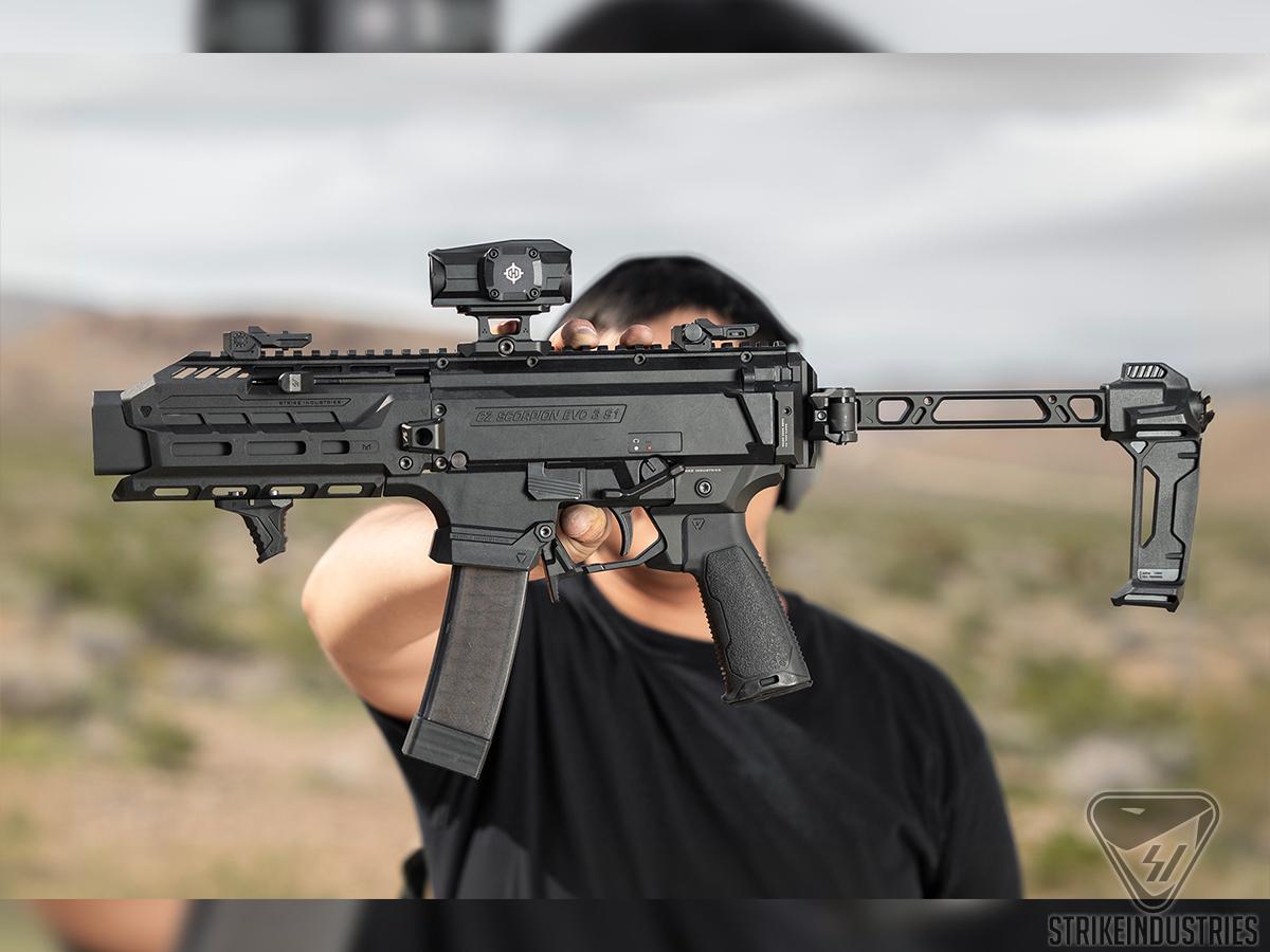 Strike Industries Dual Folding Stock Adapter for Picatinny Rail Mounts ...