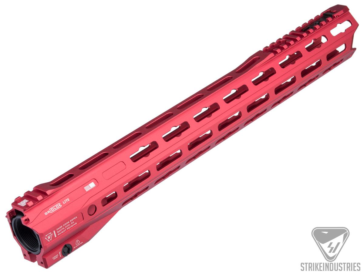 Strike Industries GRIDLOK® LITE Handguard for AR15 Rifles (Color: Red ...