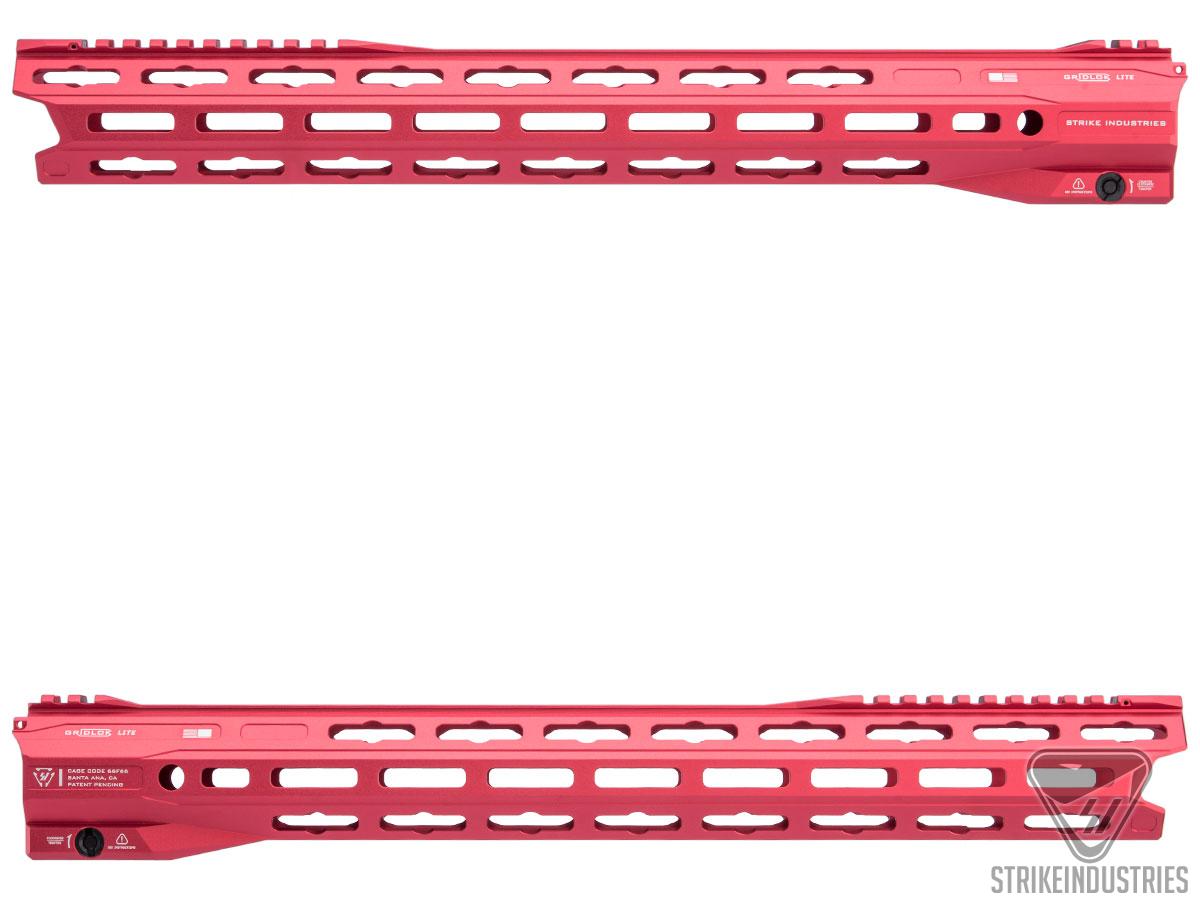 Strike Industries GRIDLOK® LITE Handguard for AR15 Rifles (Color: Red ...