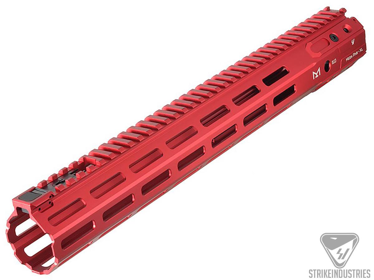 Strike Industries Mega Fins XL Handguard w/ MLOK (Size: 15" / Red ...