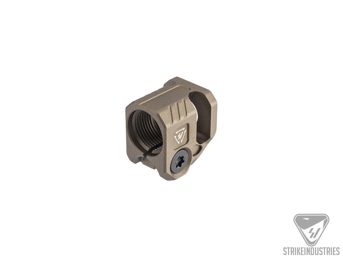 Strike Industries 14mm Negative Micro Threaded Airsoft Compensator (Color: Tan / Quad ...
