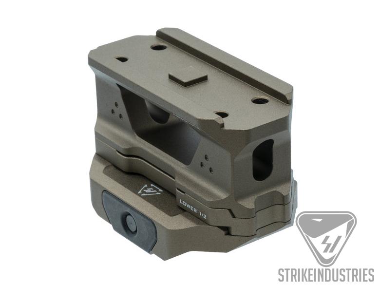 Strike Industries 3-Piece Low Profile Riser Mount for T1 Red Dot Scopes ...