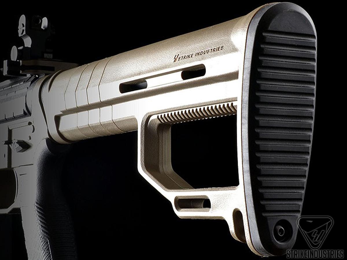 Strike Industries Modular Fixed Stock for AR15 Rifles (Color: Flat Dark ...