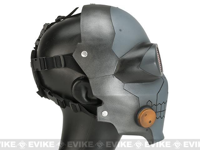 Evike.com R-Custom Fiberglass "Death Gun" Full Face Mask with Wire Mesh ...