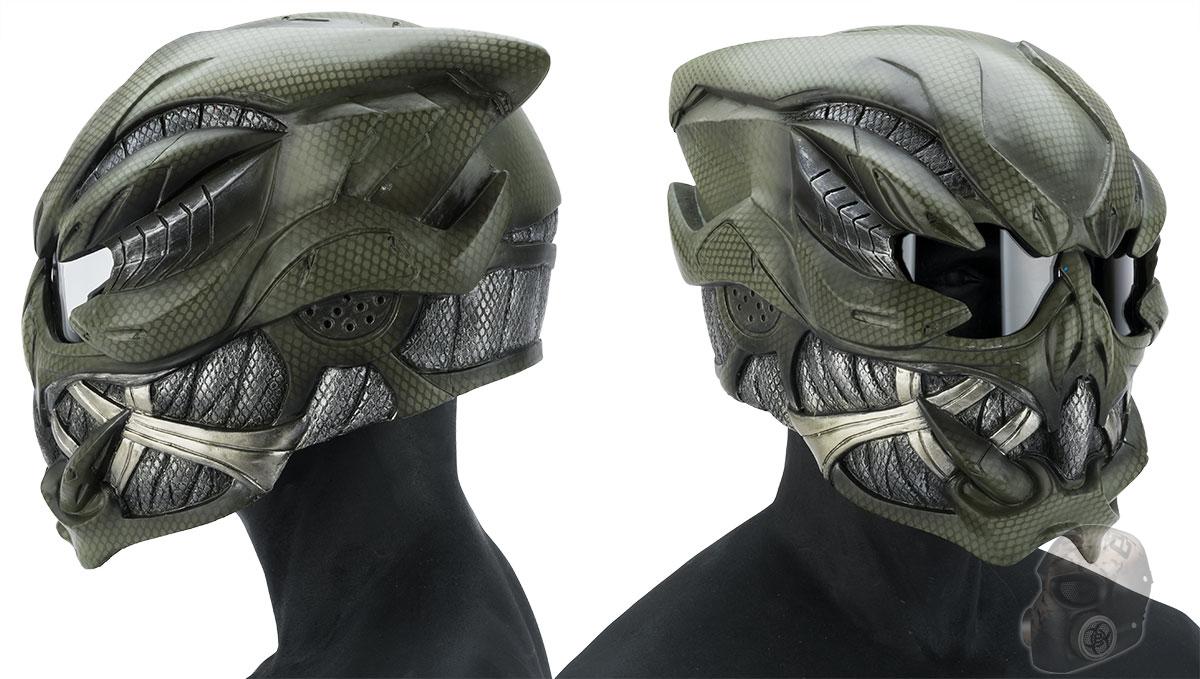 Evike.com R-Custom Fiberglass "Crysis Gunner" Half Face Mask (Color: OD ...