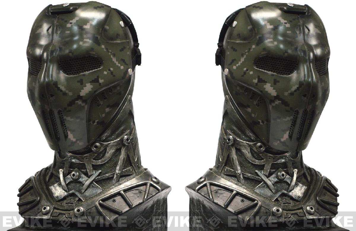 Evike.com R-Custom Fiberglass Wire Mesh "Digital Woodland Camo" Mask ...