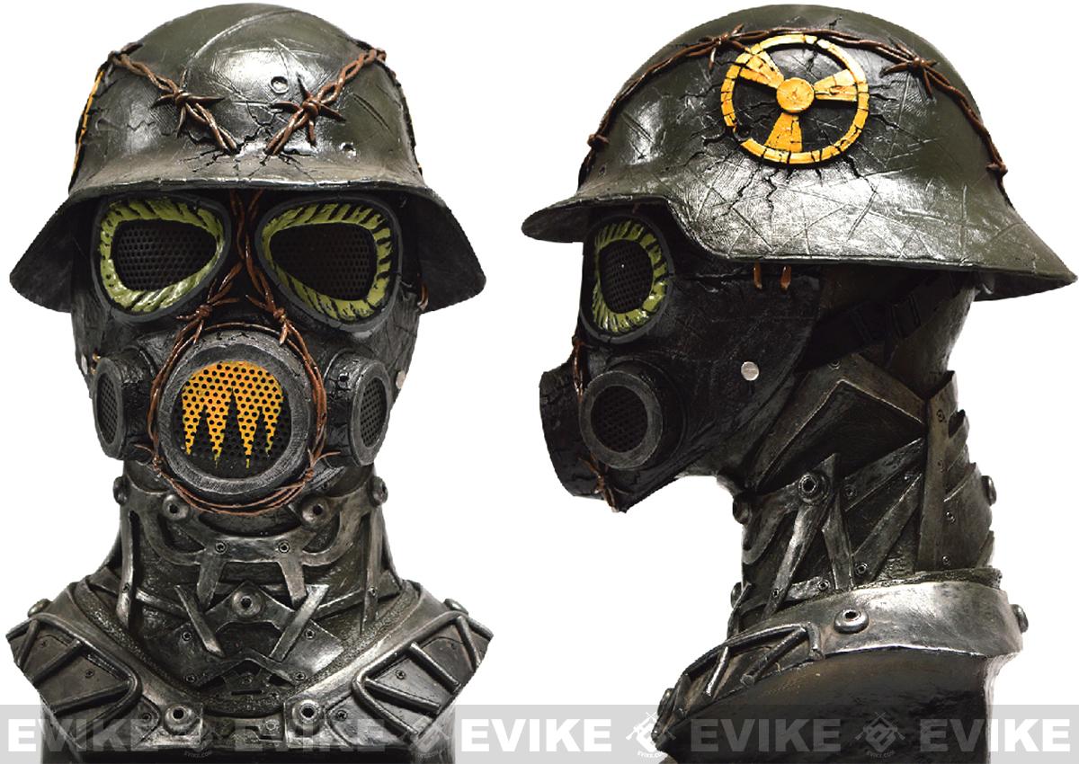 Evike.com R-Custom Fiberglass Wire Mesh "Trooper" Mask w/ Helmet ...