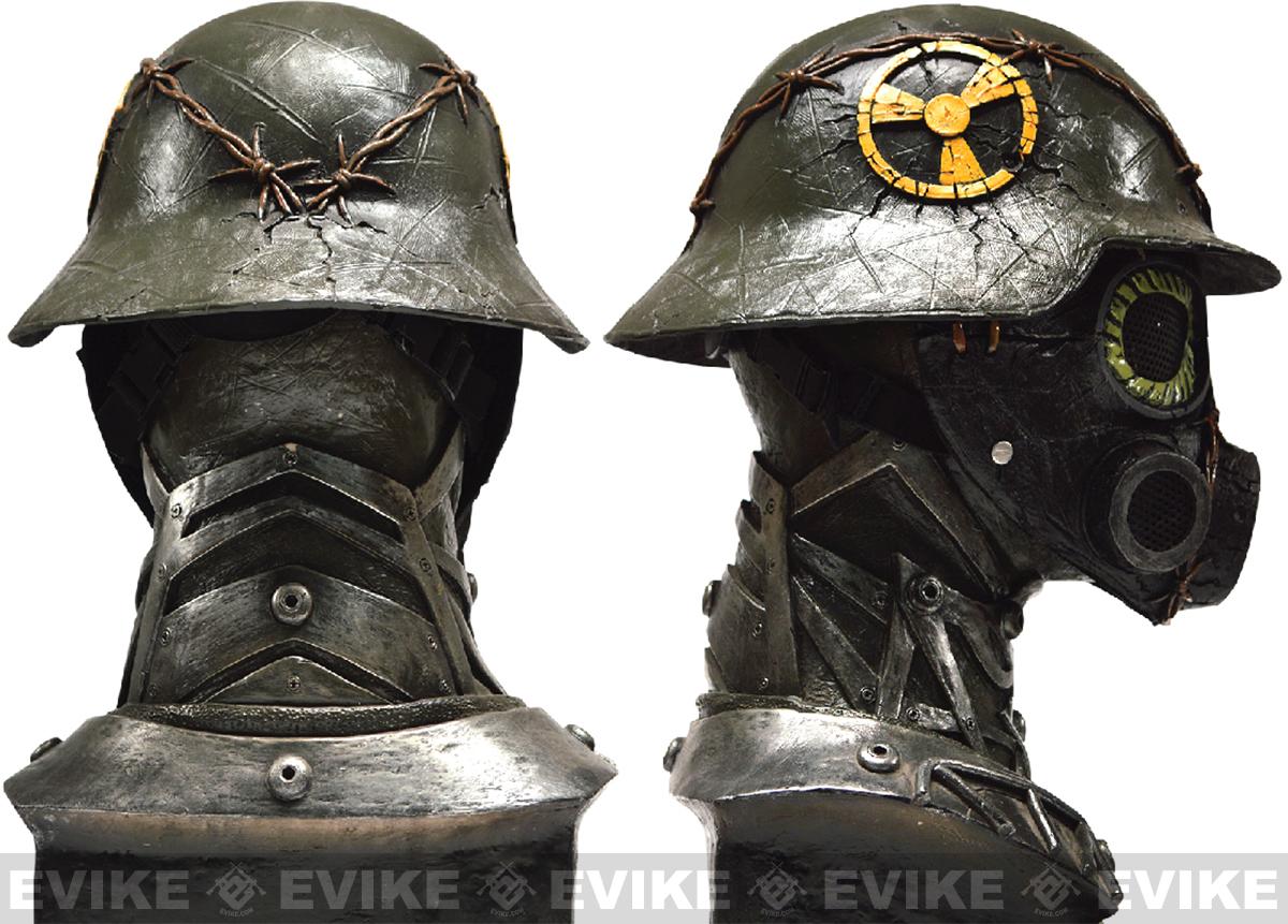 Evike.com R-Custom Fiberglass Wire Mesh "Trooper" Mask w/ Helmet ...