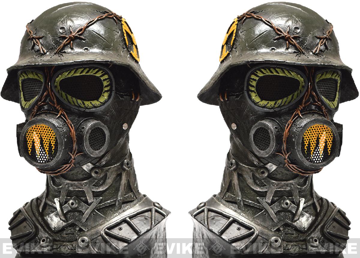 Evike.com R-Custom Fiberglass Wire Mesh "Trooper" Mask w/ Helmet ...