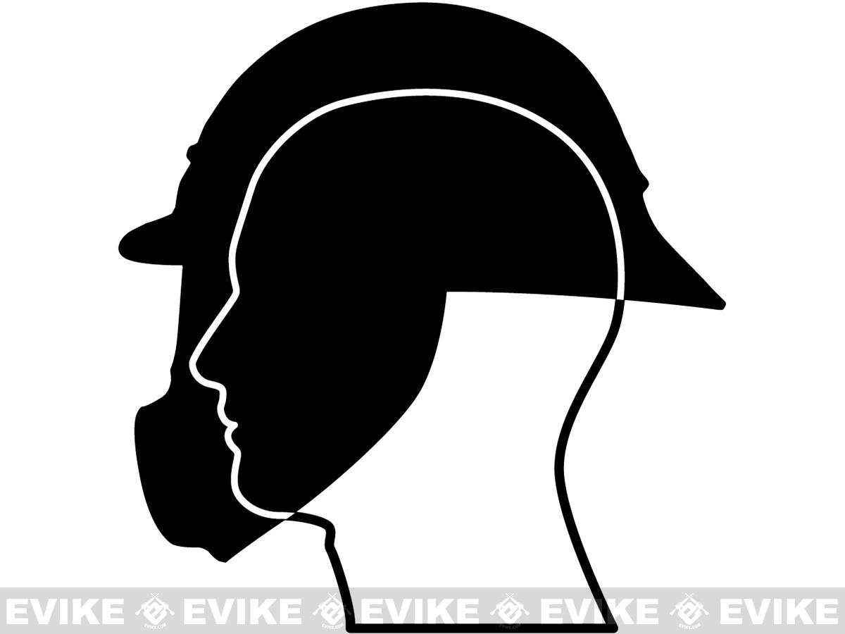 Evike.com R-Custom Fiberglass Wire Mesh "Trooper" Mask w/ Helmet ...