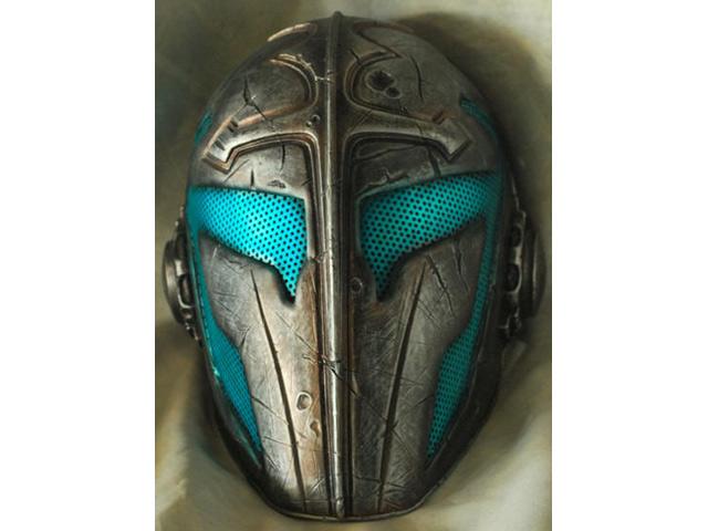 Evike.com R-Custom Fiberglass Wire Mesh "Templar" Mask - Blue, Tactical ...