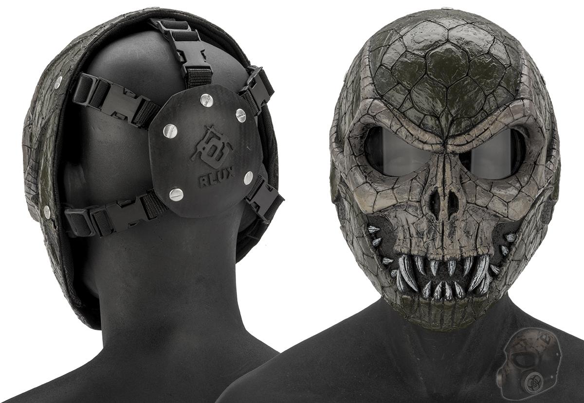 Evike.com R-Custom Fiberglass "Basilisk" Full Face Mask with Smoked ...