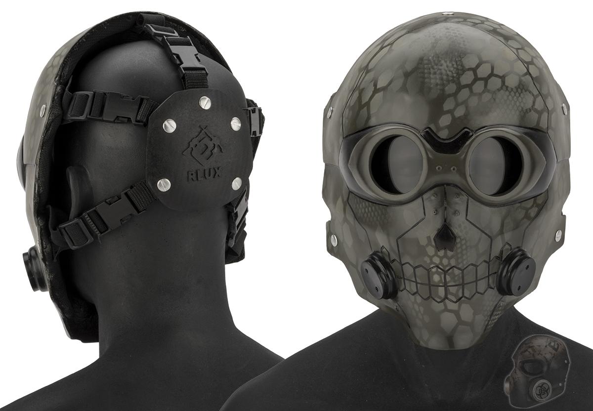 Evike.com R-Custom Fiberglass "Death Gun" Full Face Mask with Smoked ...