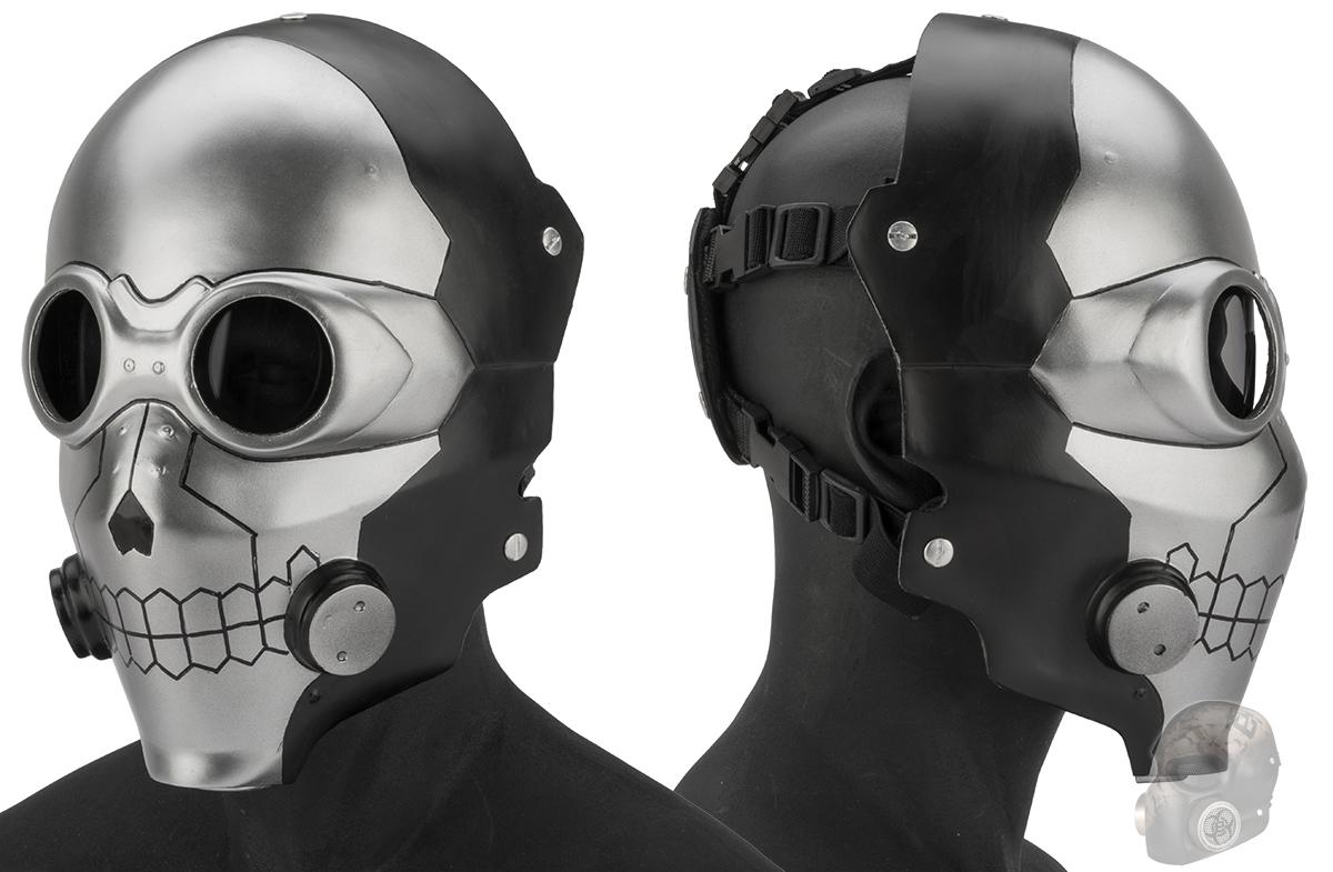 Evike.com R-Custom Fiberglass "Death Gun" Full Face Mask with Smoked ...