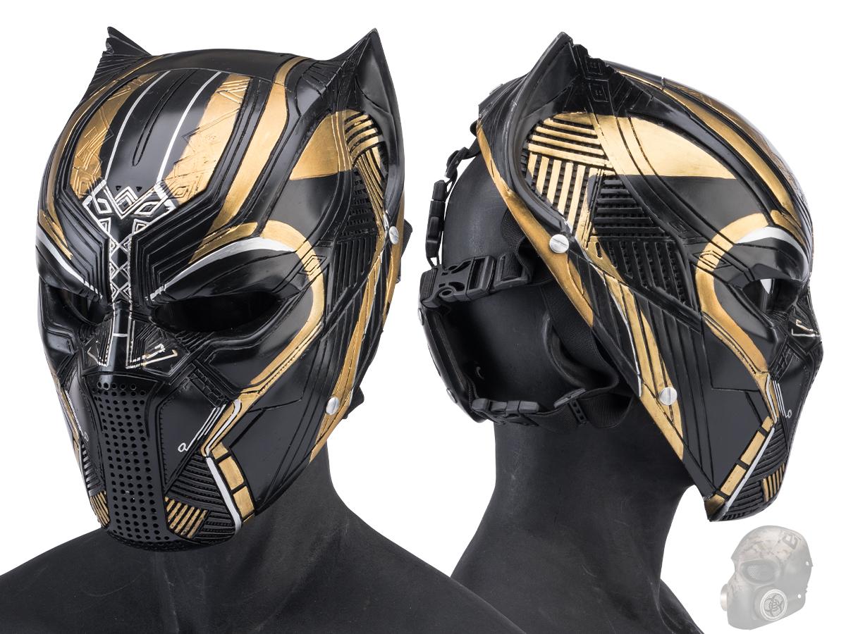 Evike.com RLUX Fiberglass "Cyber Panther" Full Face Mask (Color: Gold ...