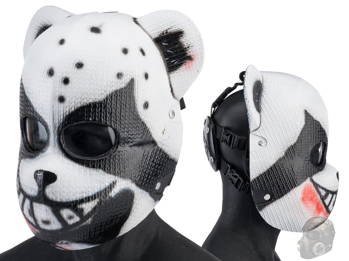 Evike.com RLUX Fiberglass "Killer Panda" Full Face Mask (Color: White ...