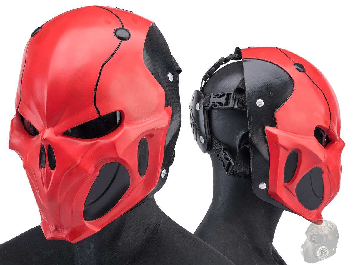 Evike.com RLUX Fiberglass "Scorpion Bone" Full Face Mask (Color: Red ...
