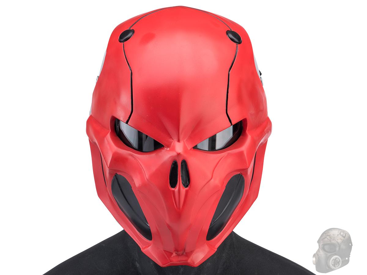Evike.com RLUX Fiberglass "Scorpion Bone" Full Face Mask (Color: Red ...
