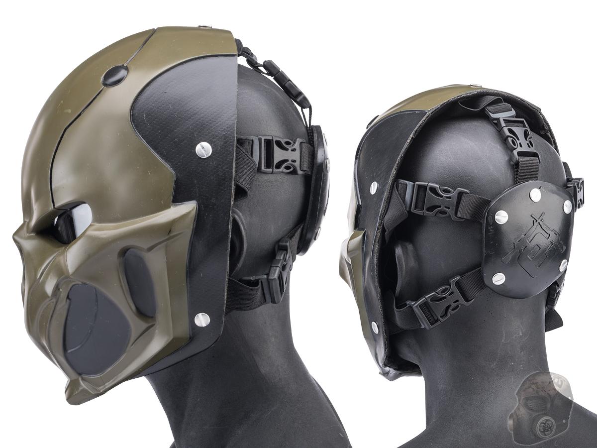Evike.com RLUX Fiberglass "Scorpion Bone" Full Face Mask (Color: Olive ...